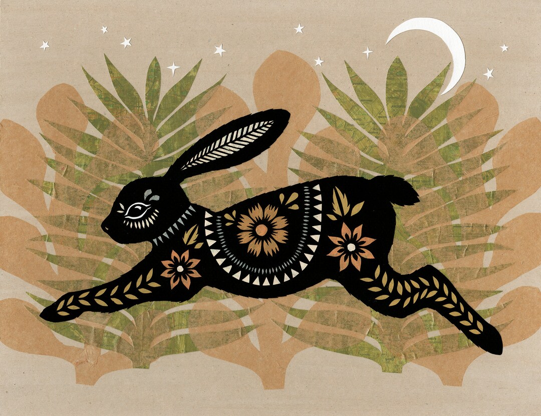 Shadows in Moonlight - 11 X 14 Inch Cut Paper Art Print - Etsy