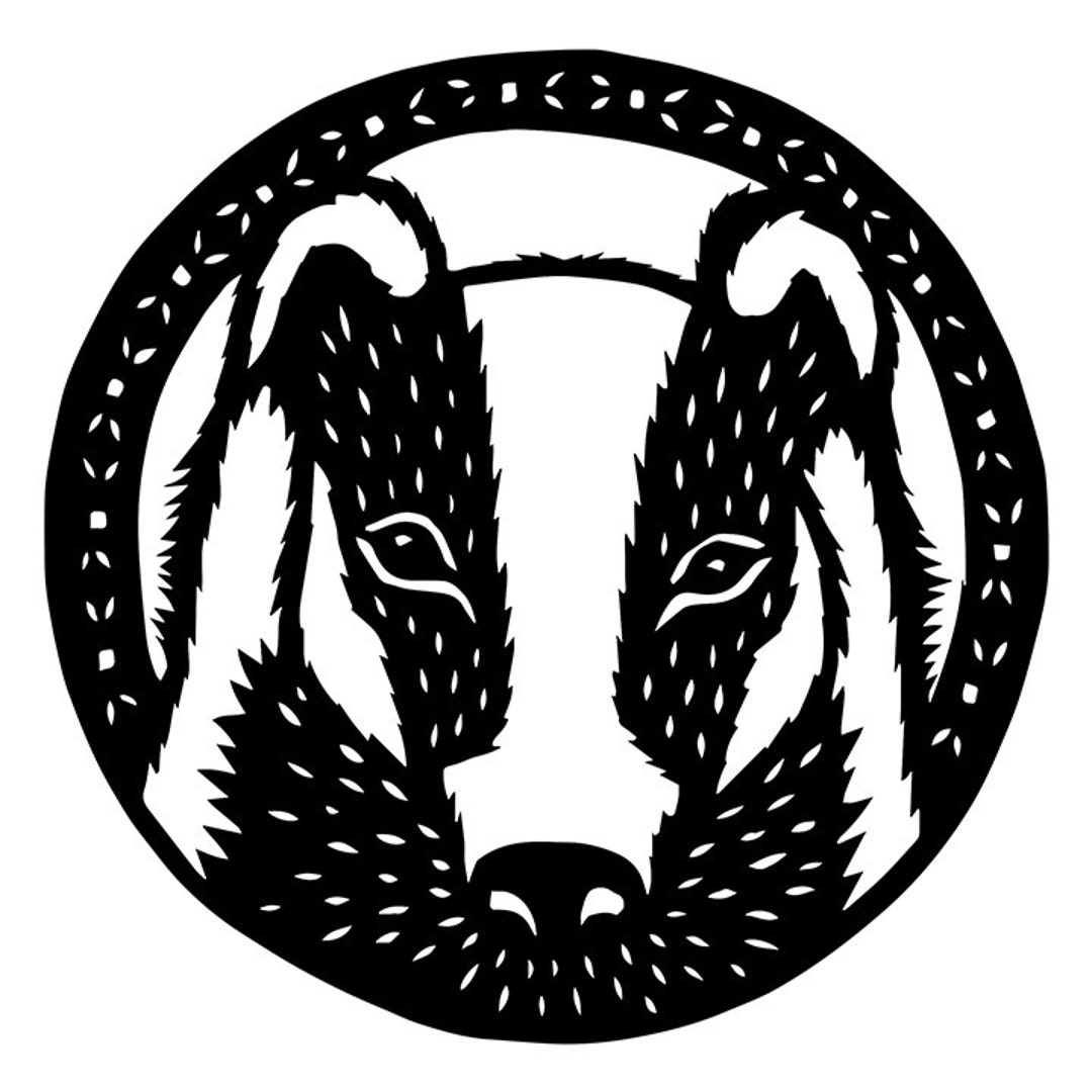 Badger - 8 X 8 Inch Cut Paper Art Woodland Critters Animal Print - Etsy