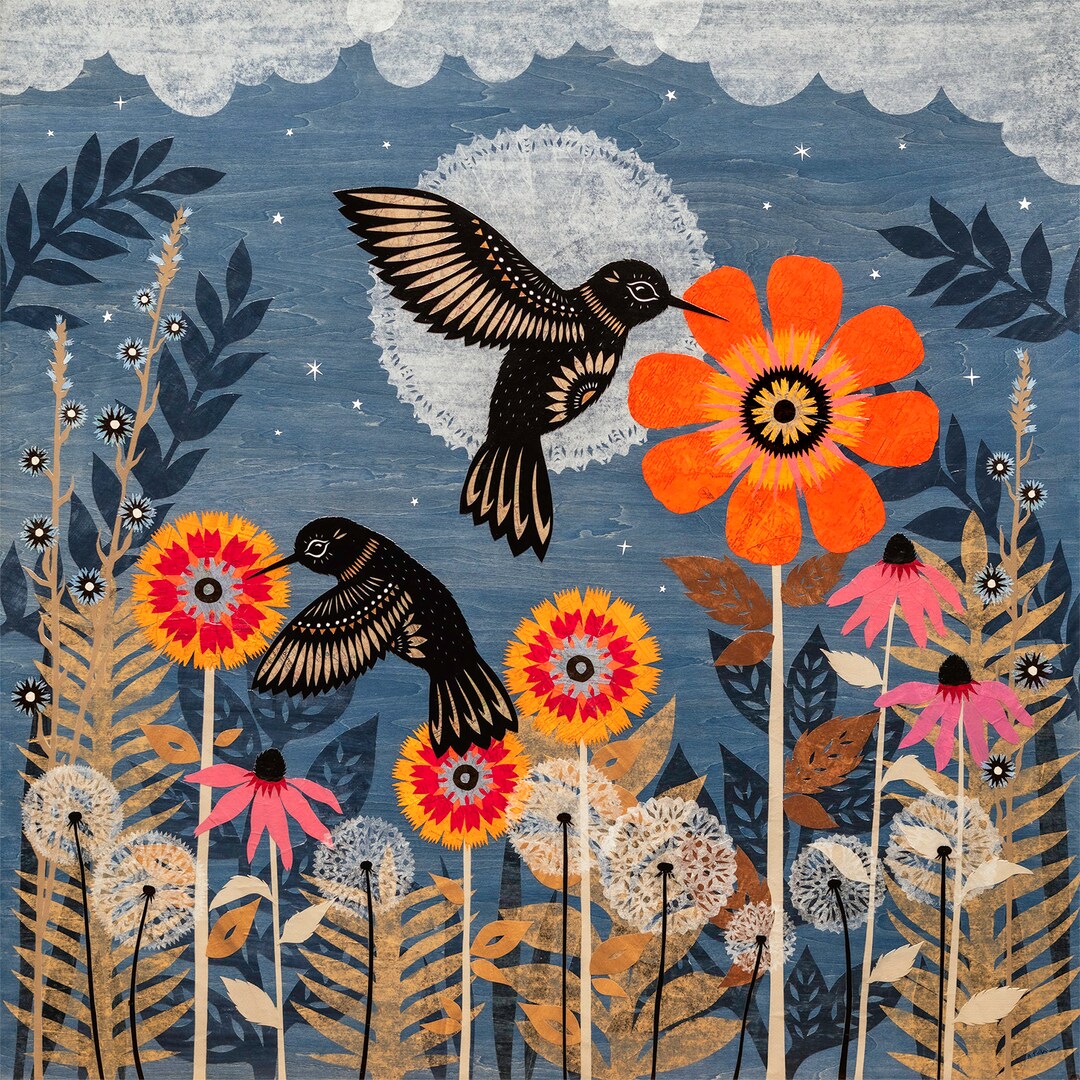 Silent Stars at Night II - 8 X 8 Inch Cut Paper Art Print - Etsy