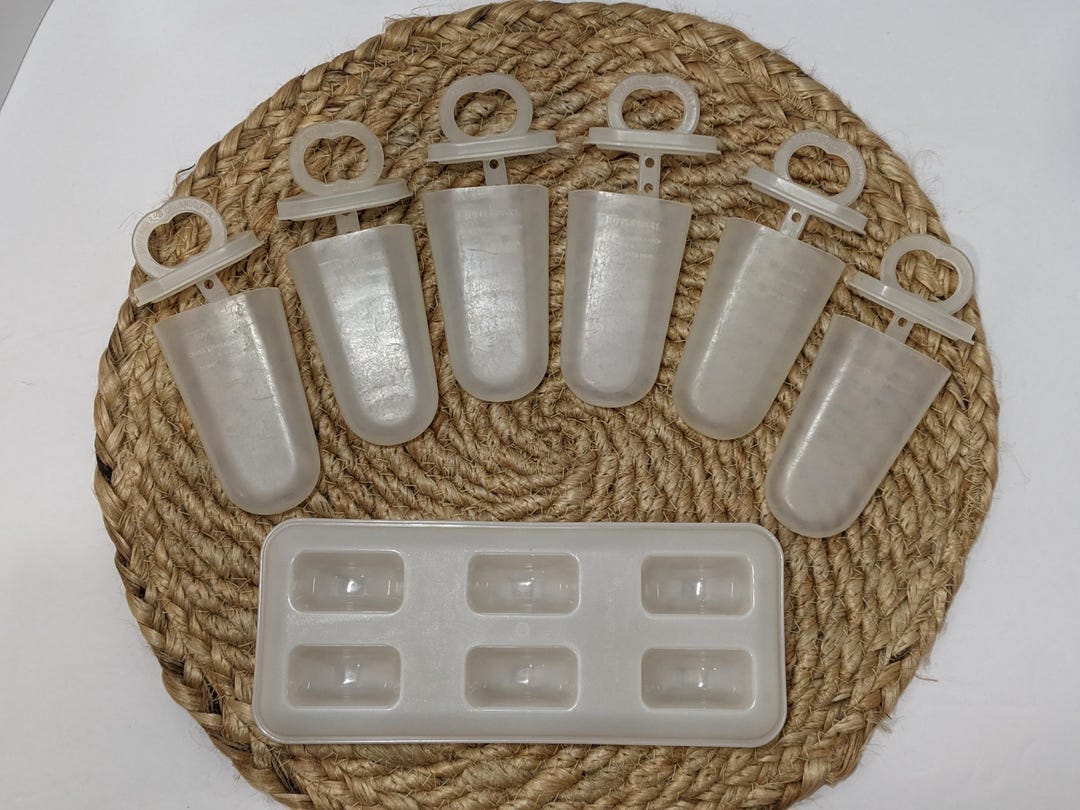 Vintage Tupperware Ice Tups, Makes 6, Popsicle Maker, Ice Pops, 19 ...