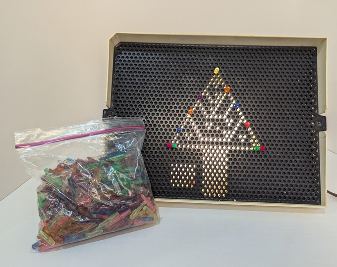 1967 Vintage Used Lite Brite by Hasbro, With Hundreds of Pegs, Model ...