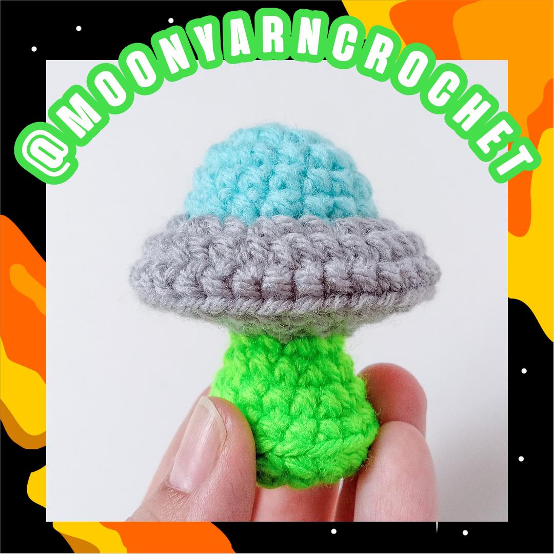 UFO Amigurumi Crochet Pattern Pdf/space,alien,spaceship,cute/mini ...