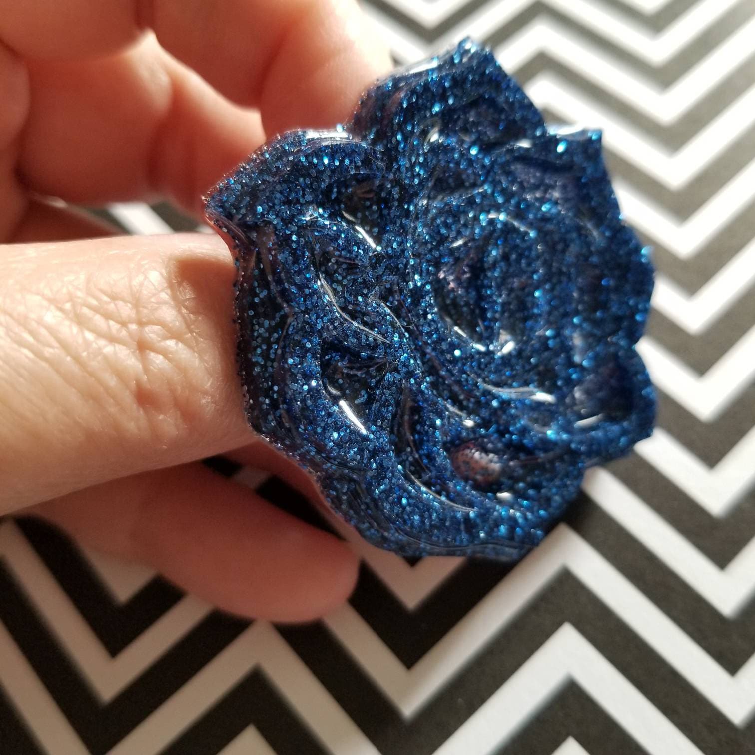 The Blue Rose Blue Rose Blue Rose Pin Sparkly Blue Rose Twin Peaks Fire ...
