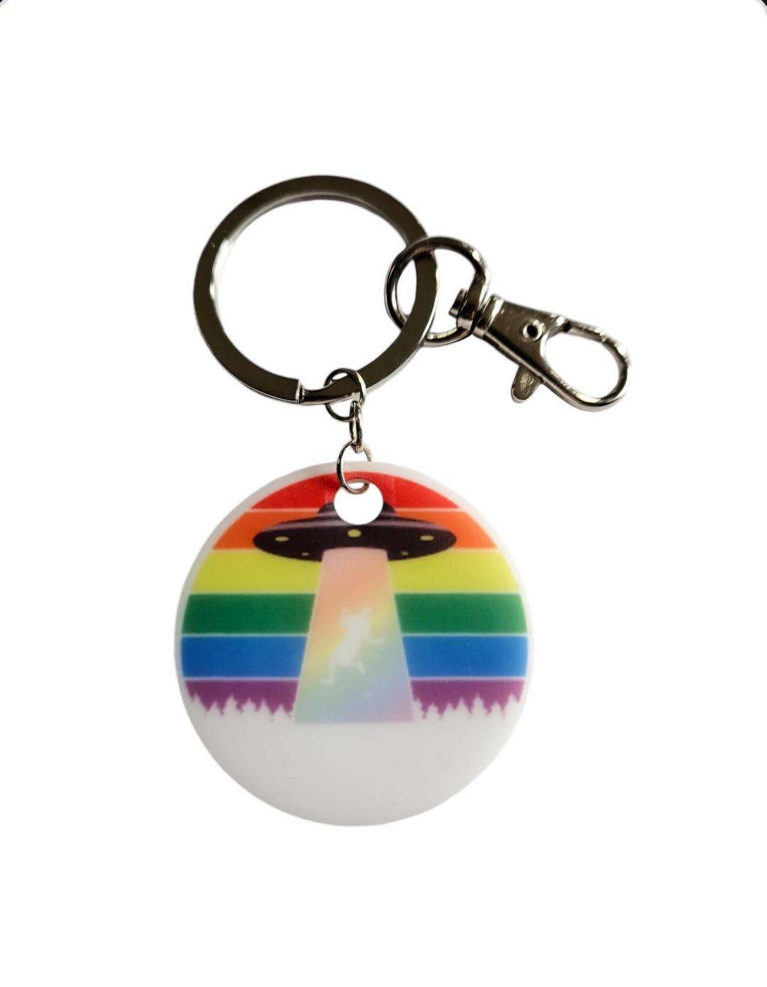 Alien - Aliens - Alien - Rainbow Alien - Alien Keychain - Alien ...