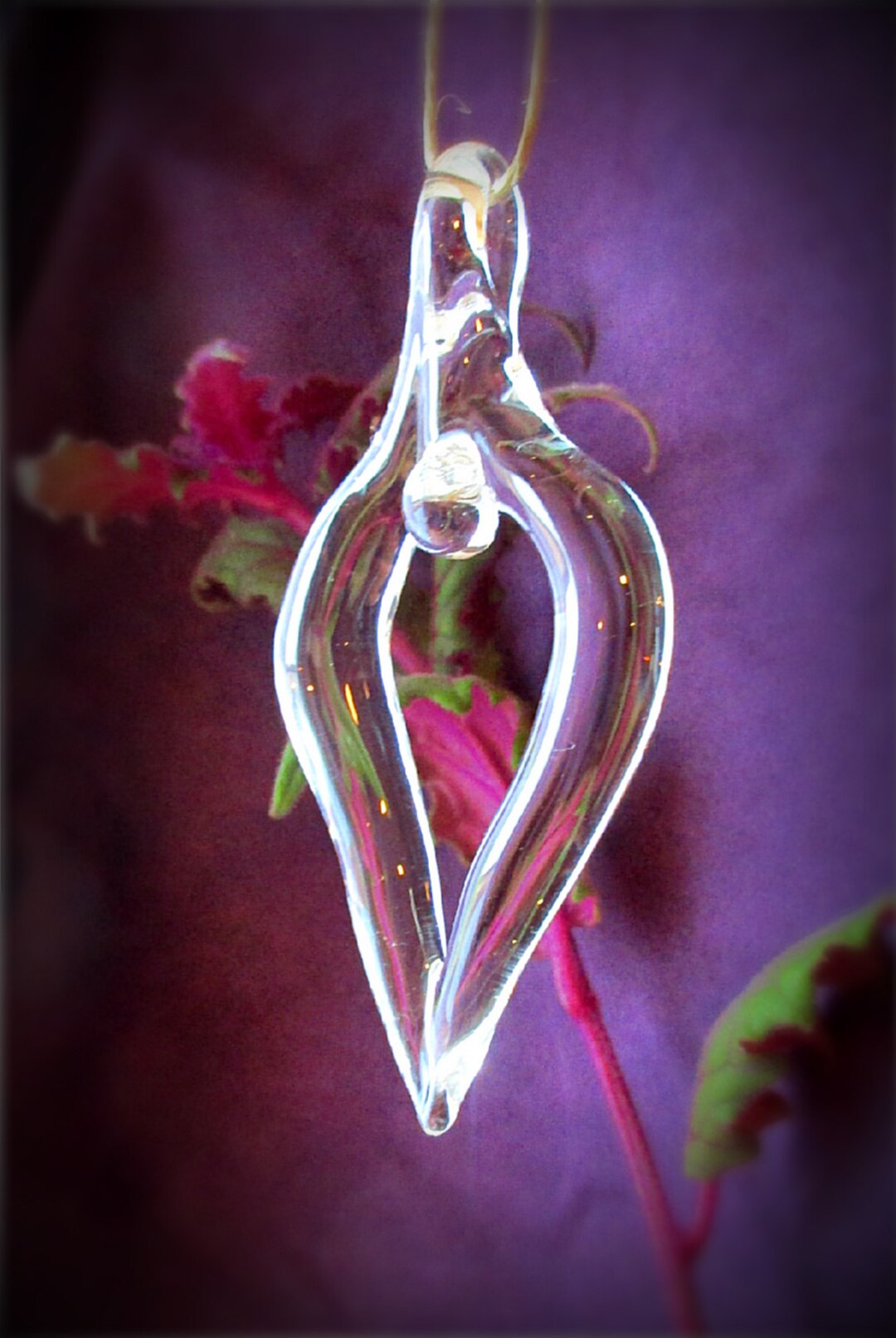 Handblown Glass Vulva Ornament Goddess Yoni Decoration Sun Catcher ...