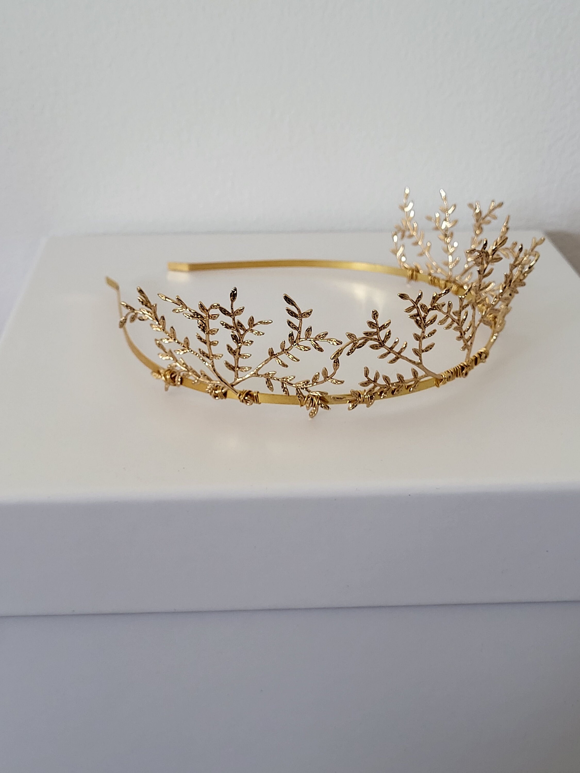 Gold Greek Goddess Inspired Bridal Tiara, Gold Branch and Leaves Tiara ...