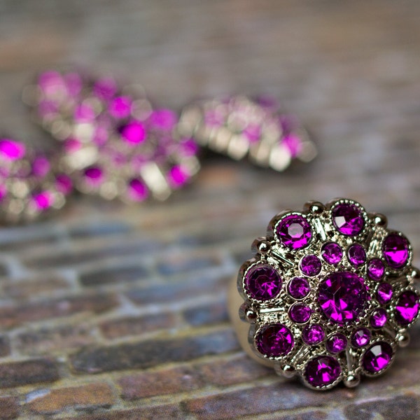 Rhinestone Buttons - Etsy