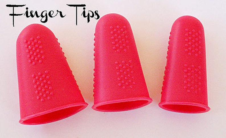 Silicone Fingertips Finger tips Shocking Pink | Etsy