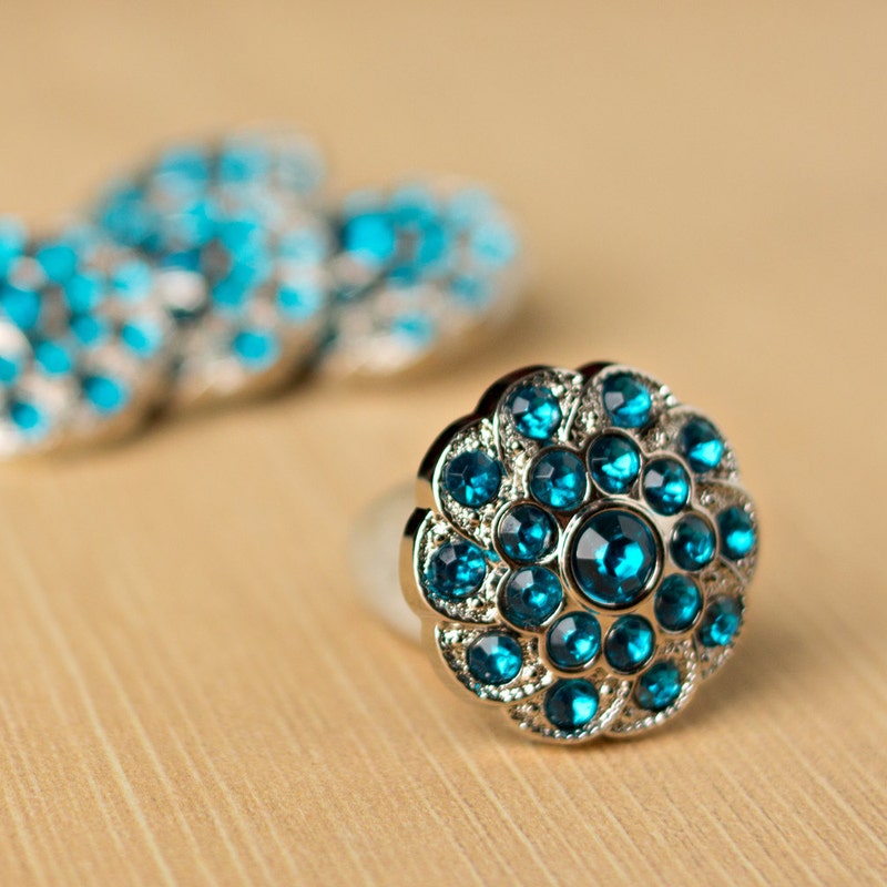 Teal Buttons - Etsy