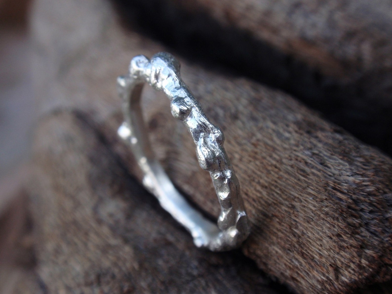 Handmade Sterling Silver Branch Ring Twig Jewelry Stacking - Etsy