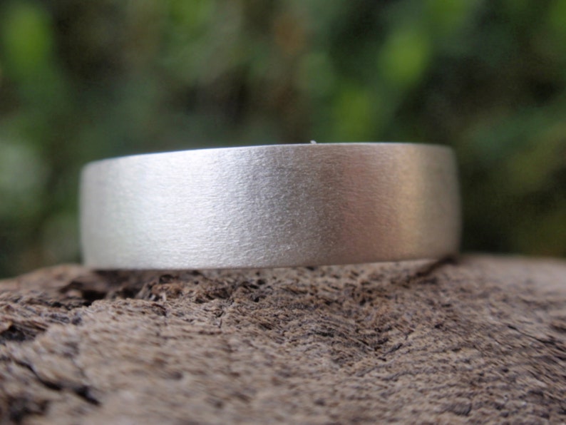 Mens Wedding Band 5mm Brushed / Satin Finish Ring for Men and - Etsy