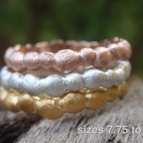 Gold Pebble Ring - Etsy
