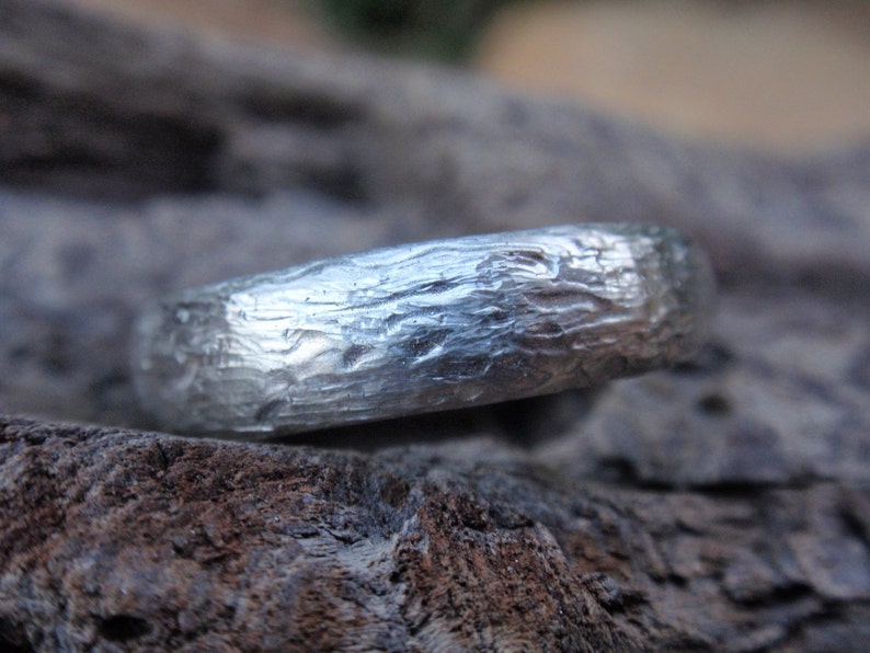 Twig Wedding Band Ring in Sterling Silver for Men and Women 5mm ...