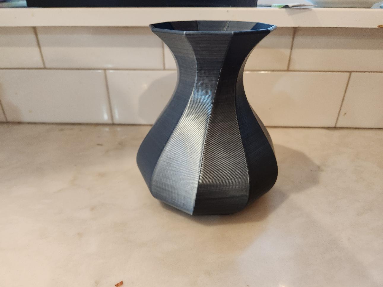Elegant Multi-faceted Vase - Etsy