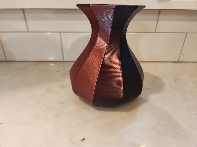 Elegant Multi-faceted Vase - Etsy