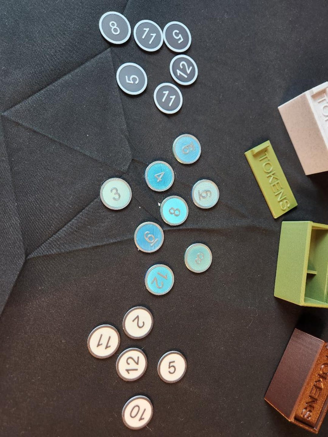 Unofficial Catan Number Tokens With Token Box - Etsy