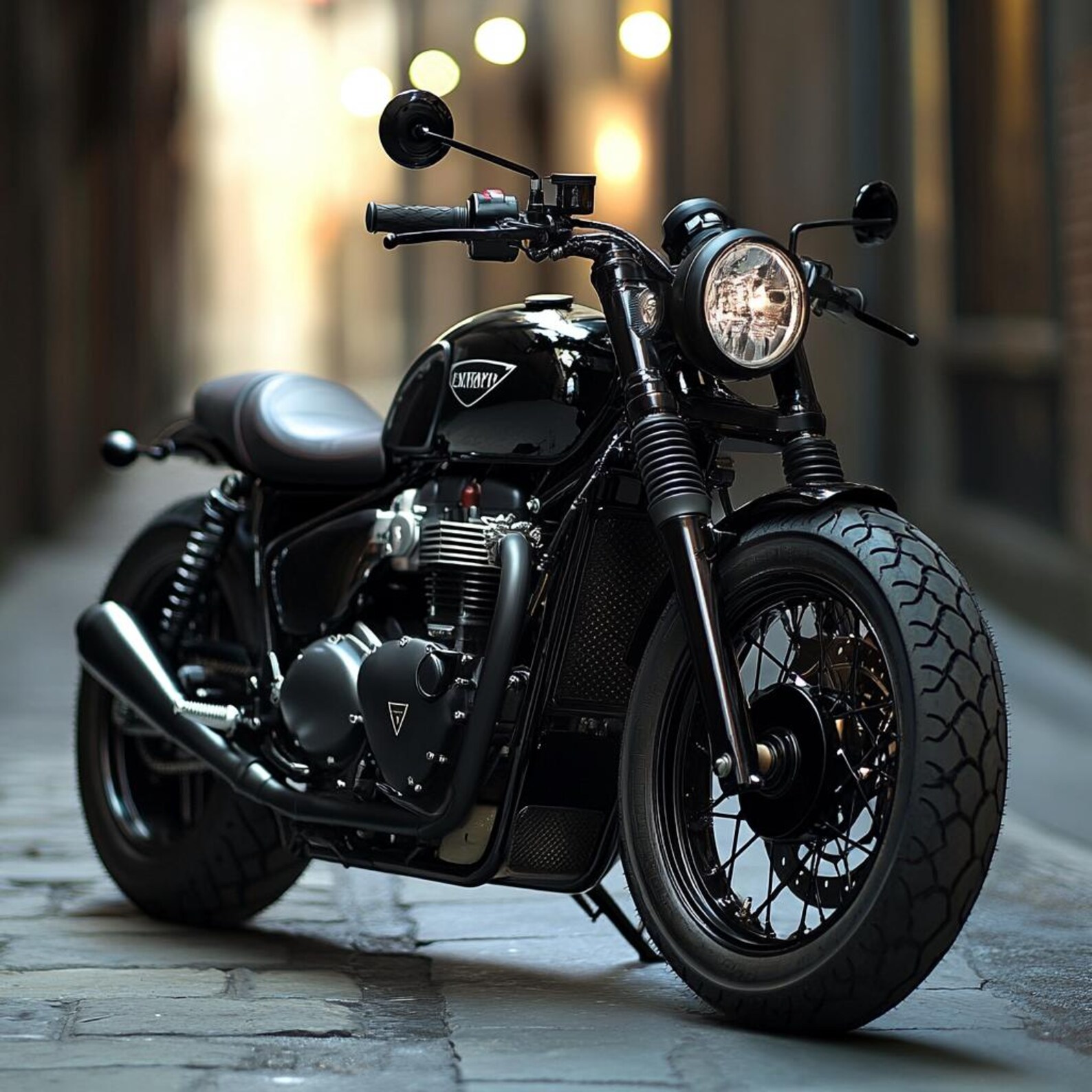 Triumph Bonneville Midnight Racer - Etsy