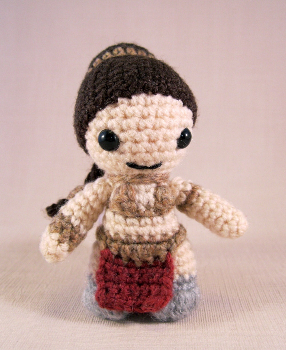 Leia Jabba Slayer Star Wars Mini Amigurumi Pattern PDF | Etsy