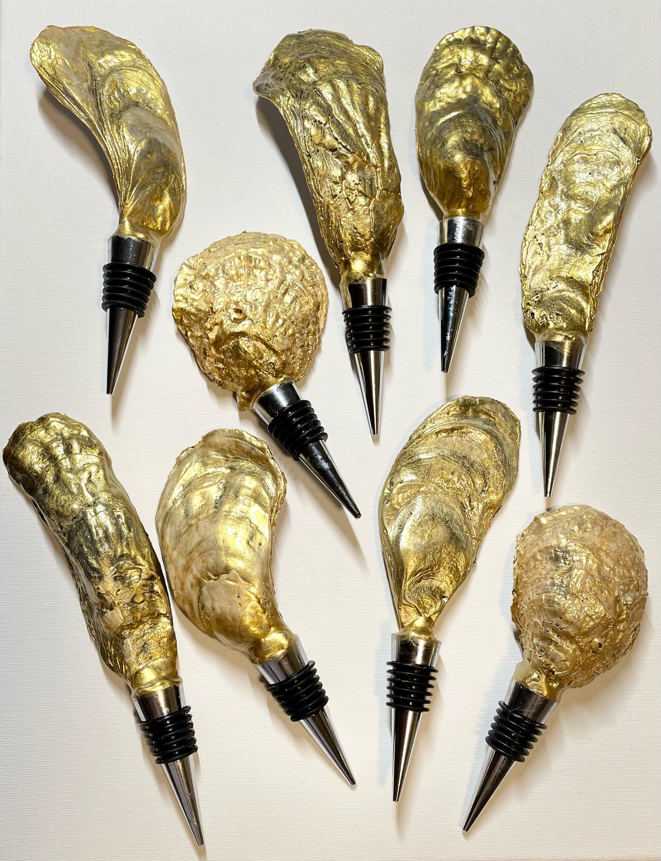 Handcrafted Oyster Shell Wine Stoppers: Coastal Decor for Beach Lovers ...