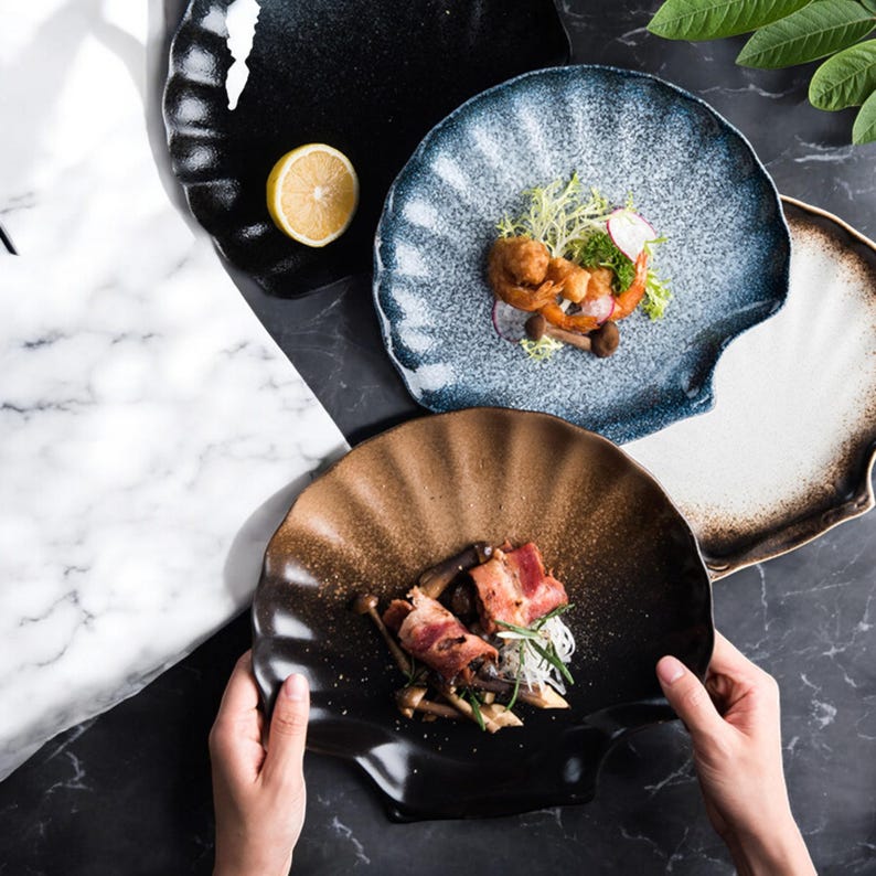 Japanese Ceramic Plate Unique Home Plate Personal Tableware Western ...