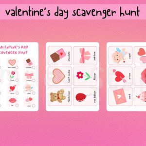 Valentine's Day Activity for Kids, Scavenger Hunt Printable, Valentine ...
