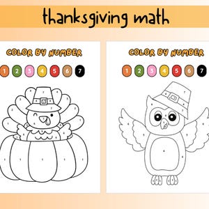 Thanksgiving Math, Math Activity for Kids, Preschool Activity, Math ...