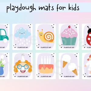 Activity for Kids, Playdough Mats for Kids, Playdoh Mats, Fine Motor ...