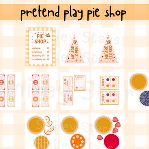 Pie Shop Pretend Play, Thanksgiving Activity for Kids, Thanksgiving ...