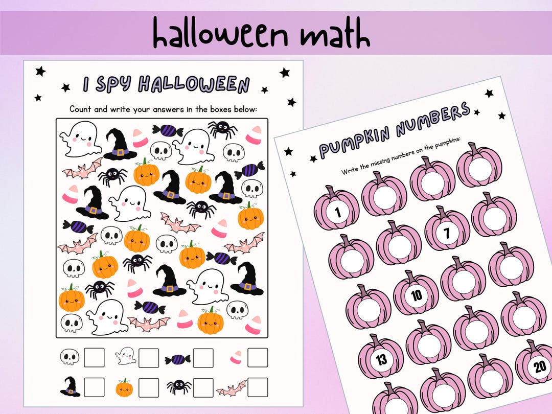 Halloween Math Activities, Halloween Worksheets, Math Worksheets ...