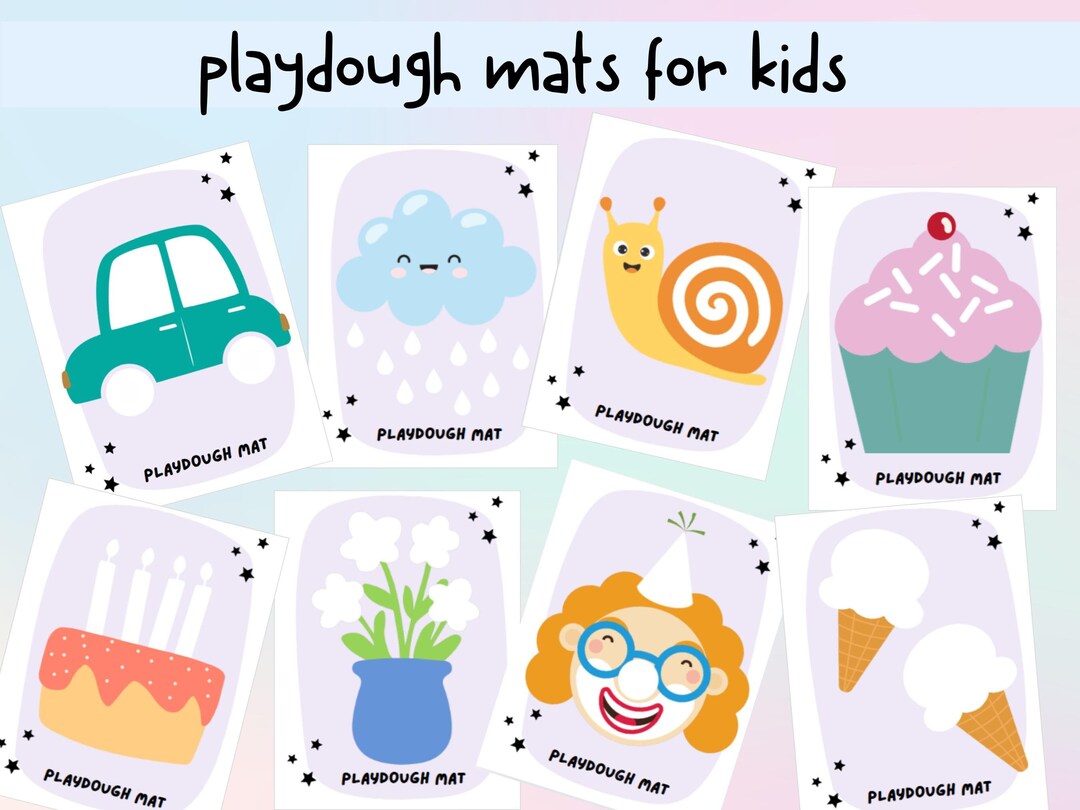 Activity for Kids, Playdough Mats for Kids, Playdoh Mats, Fine Motor ...
