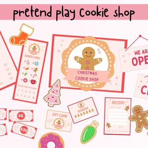 Christmas Activity for Kids, Pretend Cookie Shop, Play Store, Toddler ...
