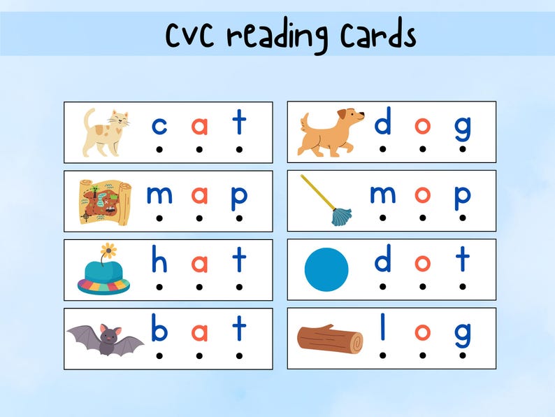 CVC Reading, CVC Words, Reading Activity, Kindergarten Activity ...