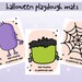 Halloween Playdough Mats, Halloween Playdoh Activity, Kids Halloween ...
