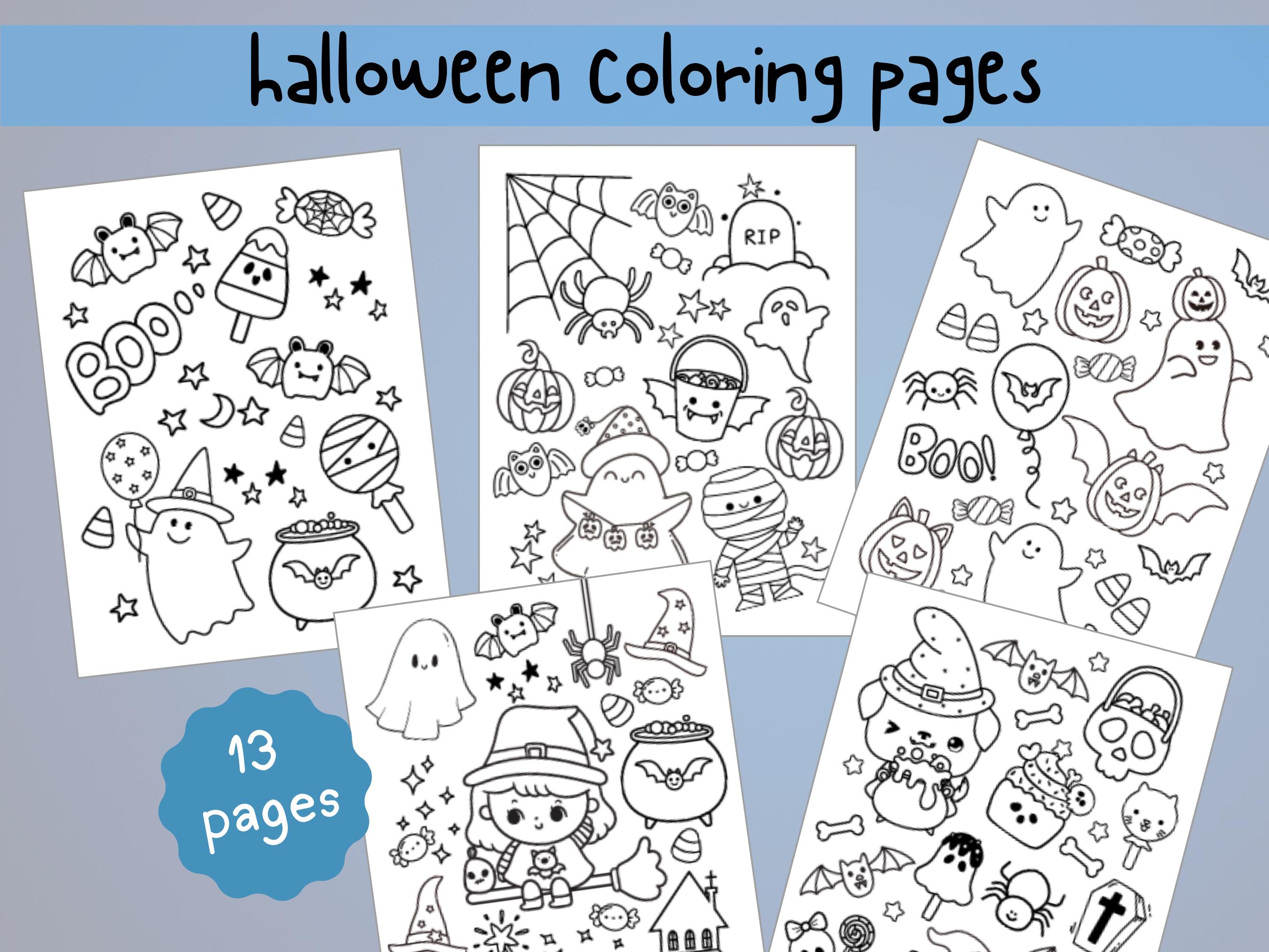 Halloween Coloring Pages for Kids, Coloring Pages, Halloween Activity ...