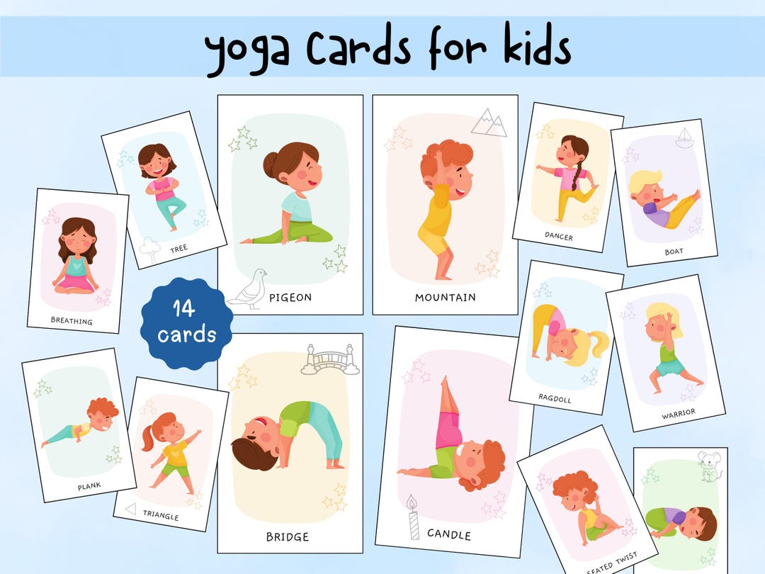 Yoga Cards for Kids, Kids Movement Activity, Calming Corner, Calm Cards ...