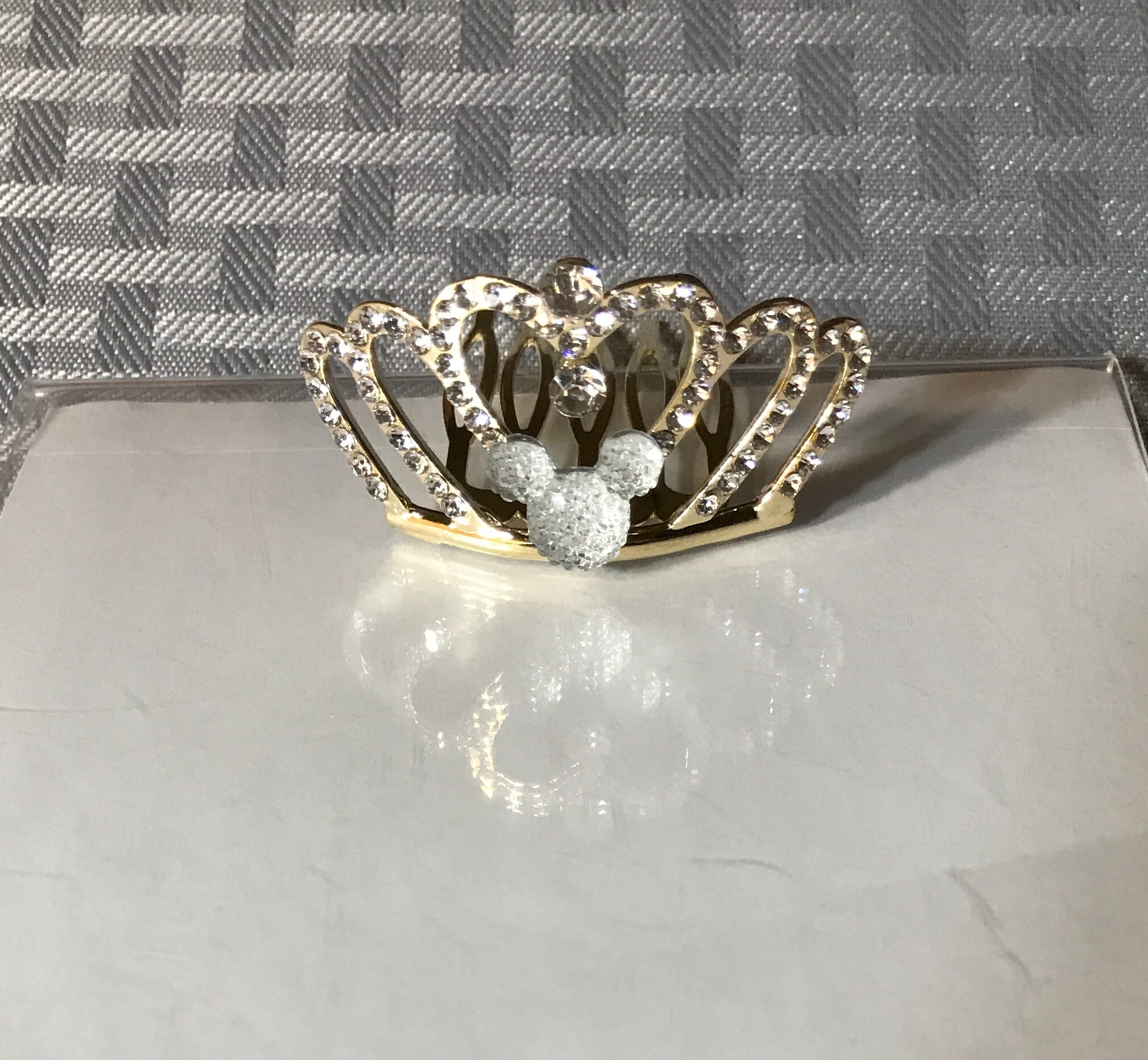 Disney Inspired Toddler Tiara-Golden and Rhinestone HeartSetting ...