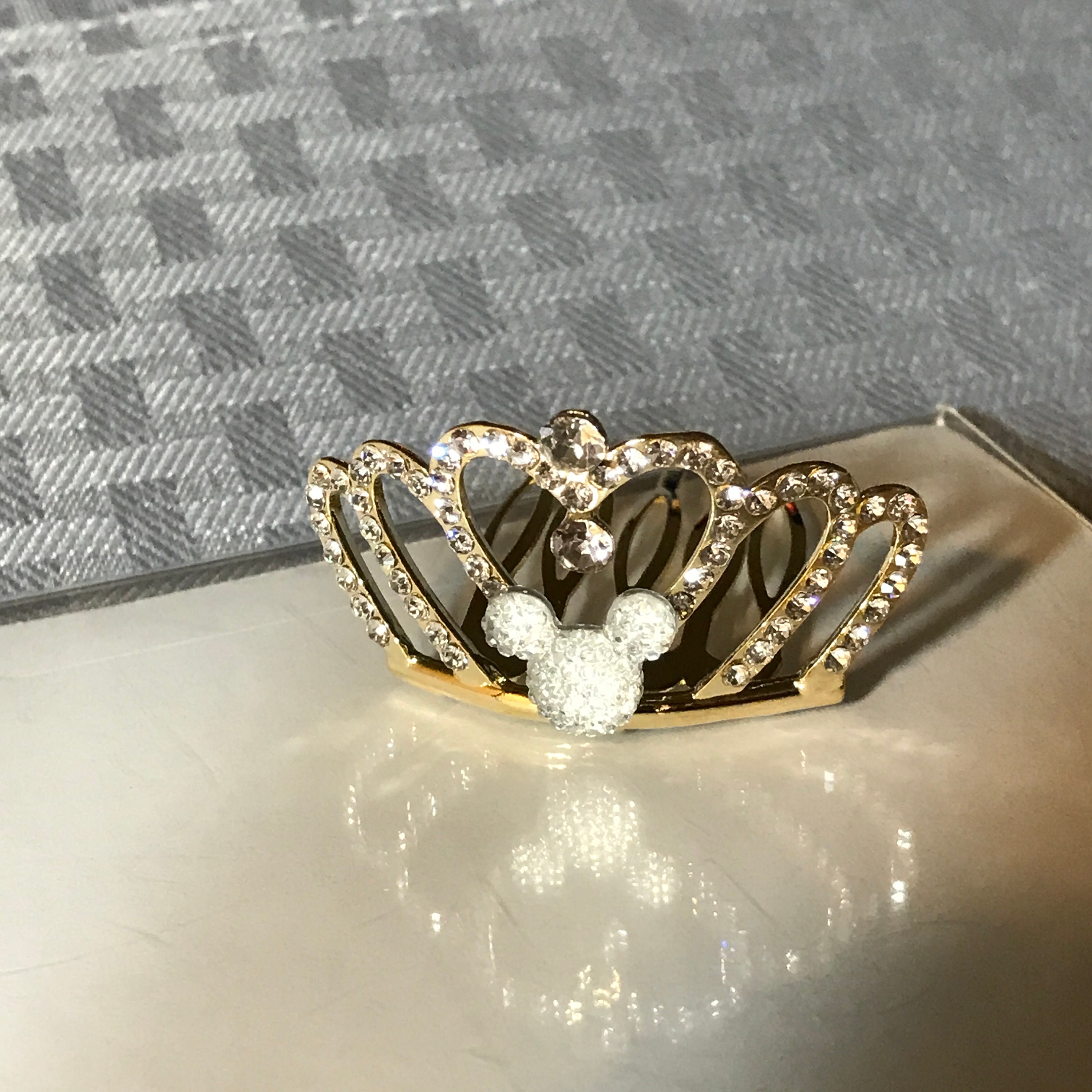 Disney Inspired Toddler Tiara-Golden and Rhinestone HeartSetting ...