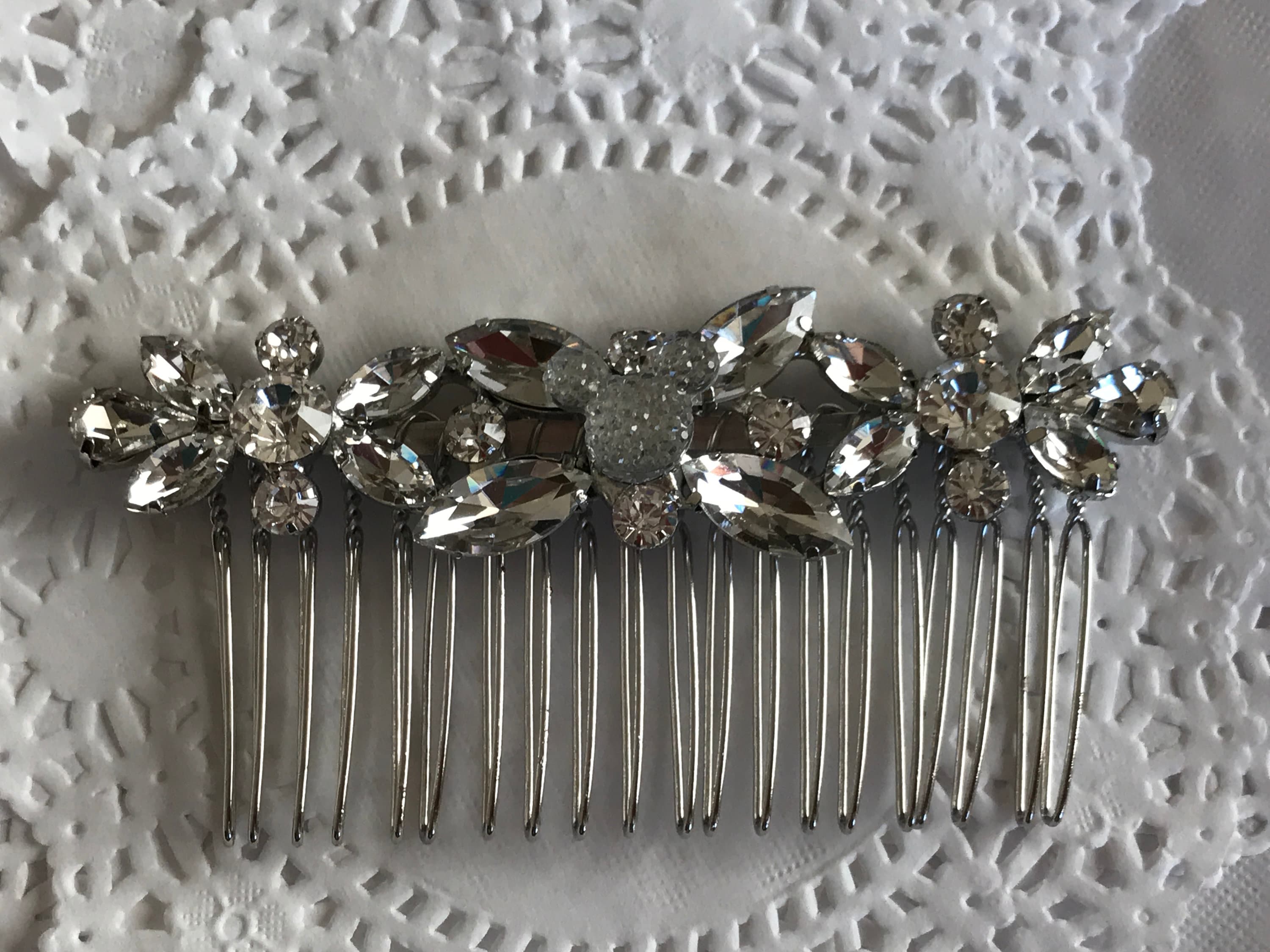 Disney Inspired Accessory-Hidden Mickey Wedding Comb-Crystal ...
