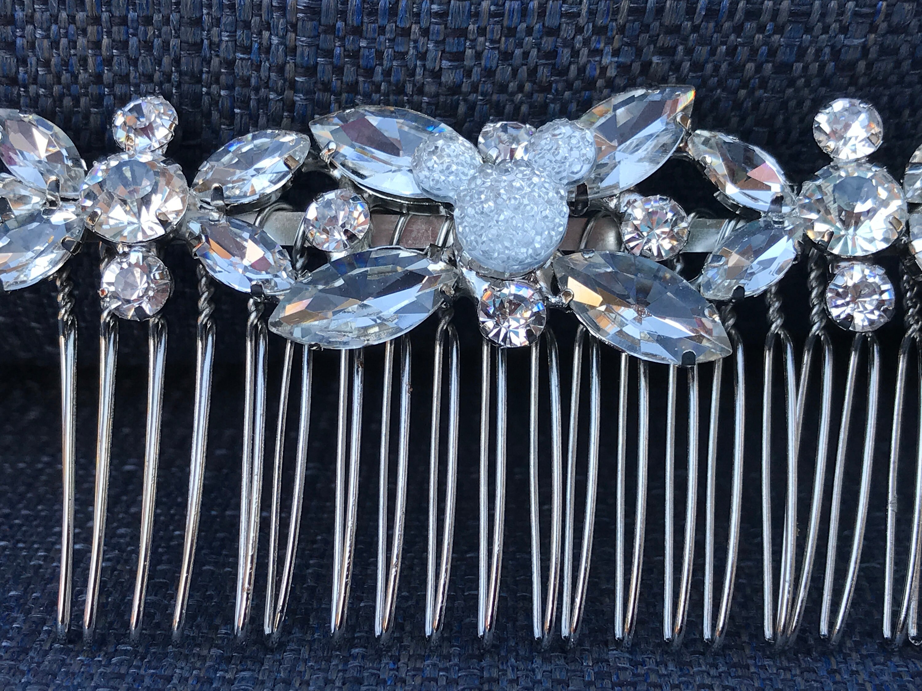 Disney Inspired Accessory-Hidden Mickey Wedding Comb-Crystal ...