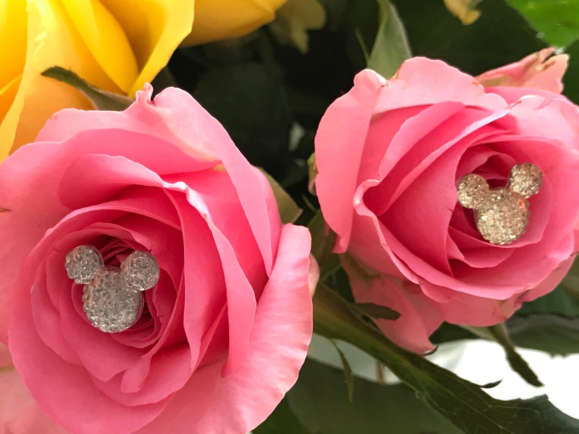 Mickey Flower Pins-disney Wedding Bouquet Flower Pins Original - Etsy