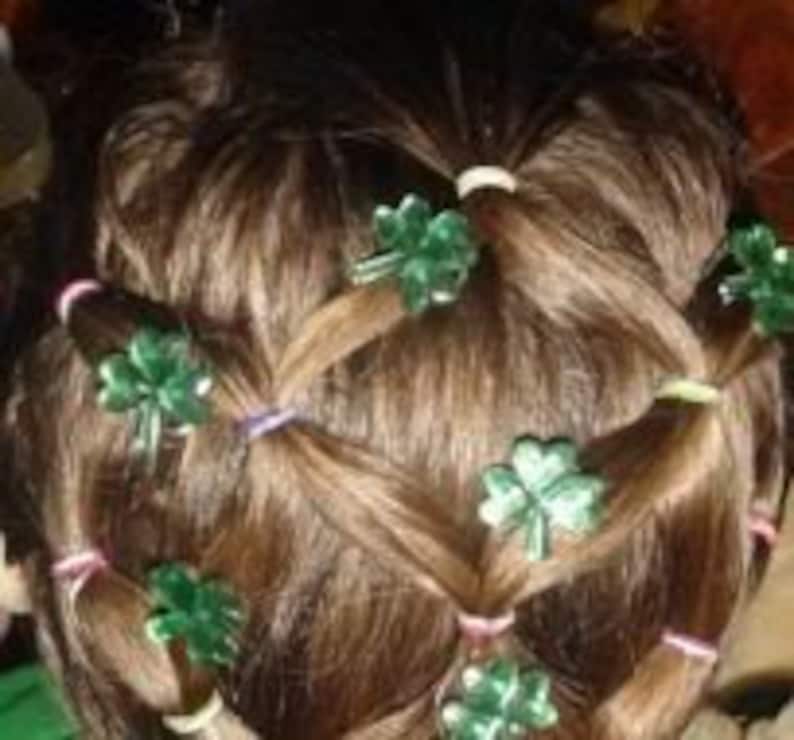 Green Shamrock Hair Swirls Hair Spins Spirals Irish Wedding | Etsy