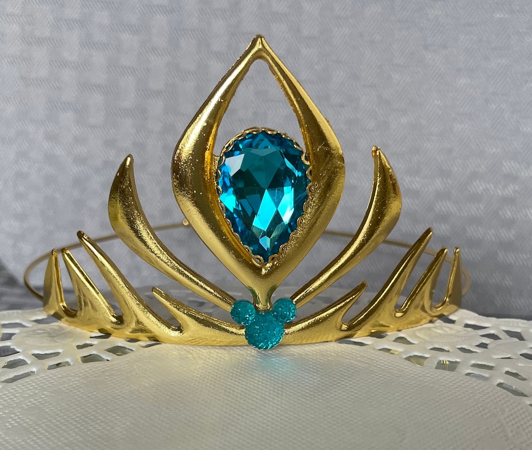 Queen Elsa Tiara Crown, Aqua Blue, Frozen Birthday Party, Disney ...