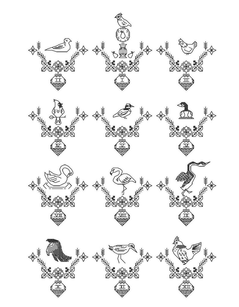 Twelve Days of Christmas - Twelve Birds of Christmas - Holiday ...