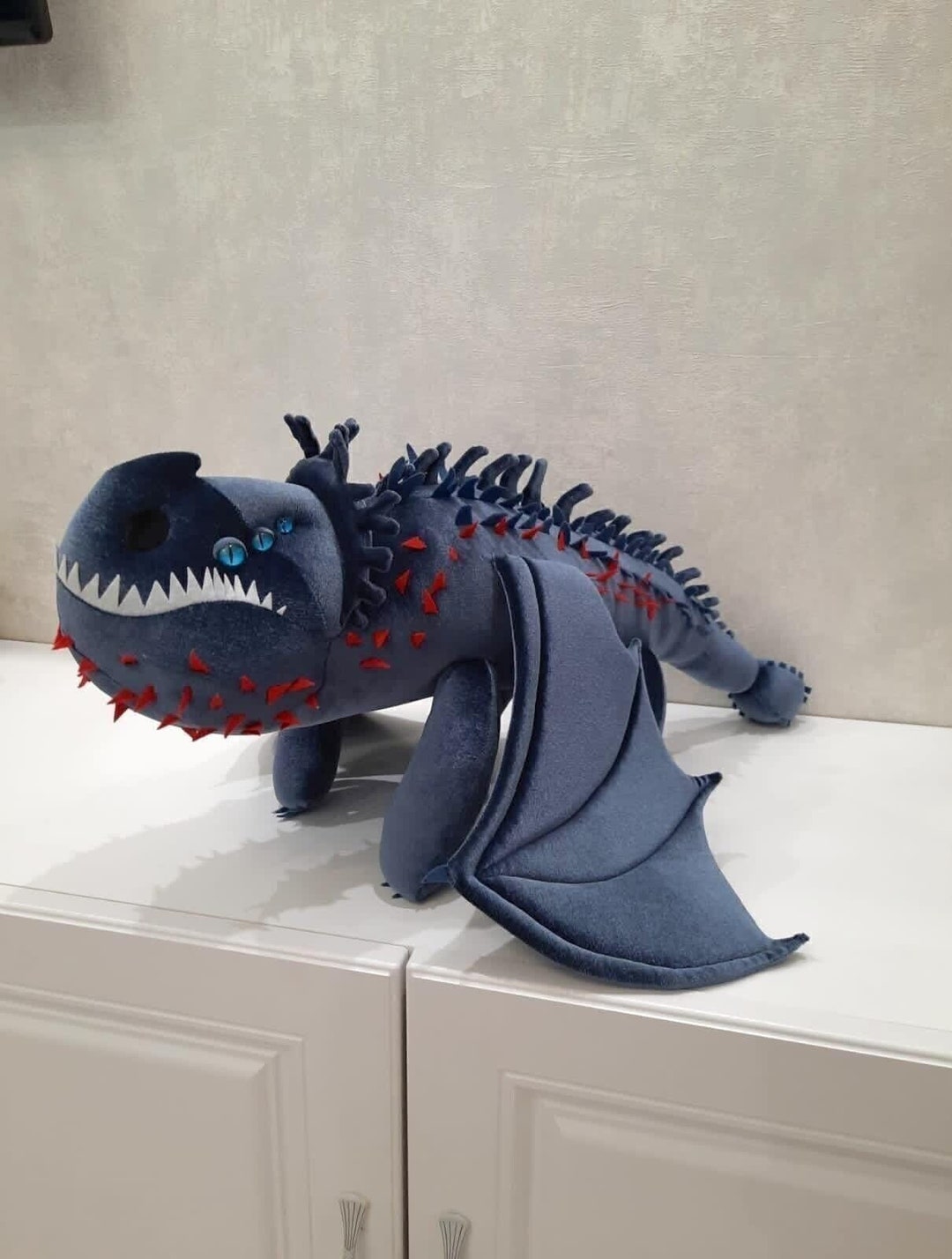 Red Death Plush, How to Train Your Dragon, Red Death Stuffed Toy ...