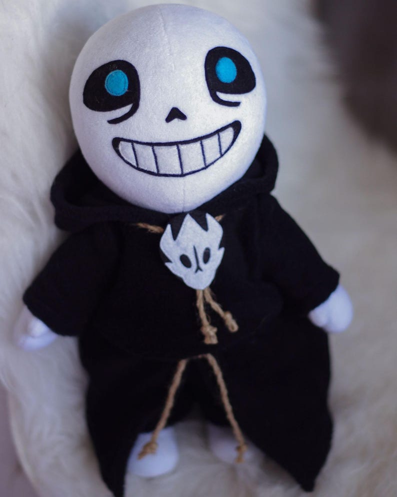 Reaper Undertale Sans Plush, Gamer Boyfriend Gift, Kawaii Plushie ...