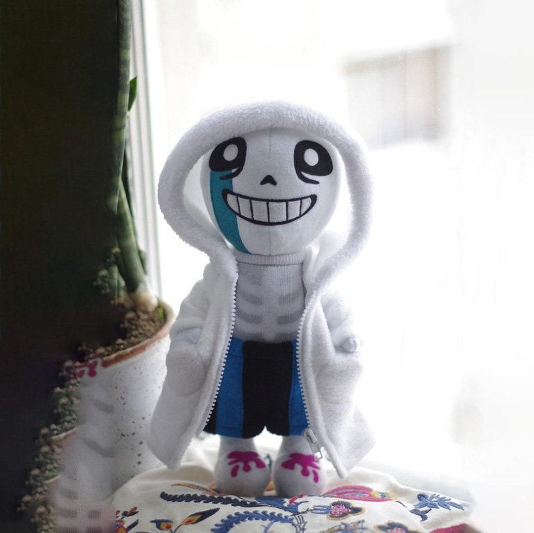 Alpha Undertale Sans Plush, Gamer Boyfriend Gift, Kawaii Plushie ...