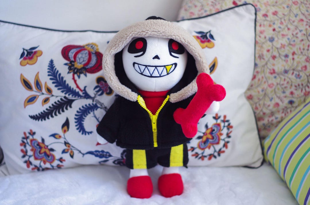 Underfell Red Undertale Sans Plush, Gamer Boyfriend Gift, Kawaii ...