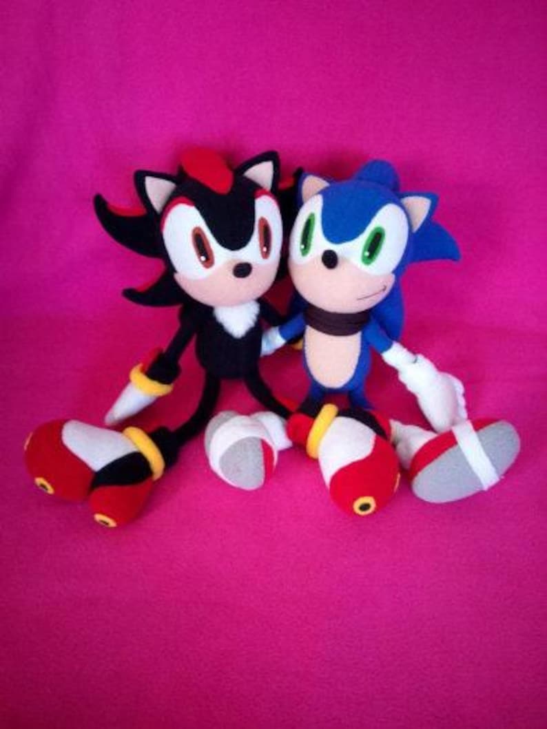 Shadow the Hedgehog Sonic Boom Plush Stuffed Animal 15.7 - Etsy Australia