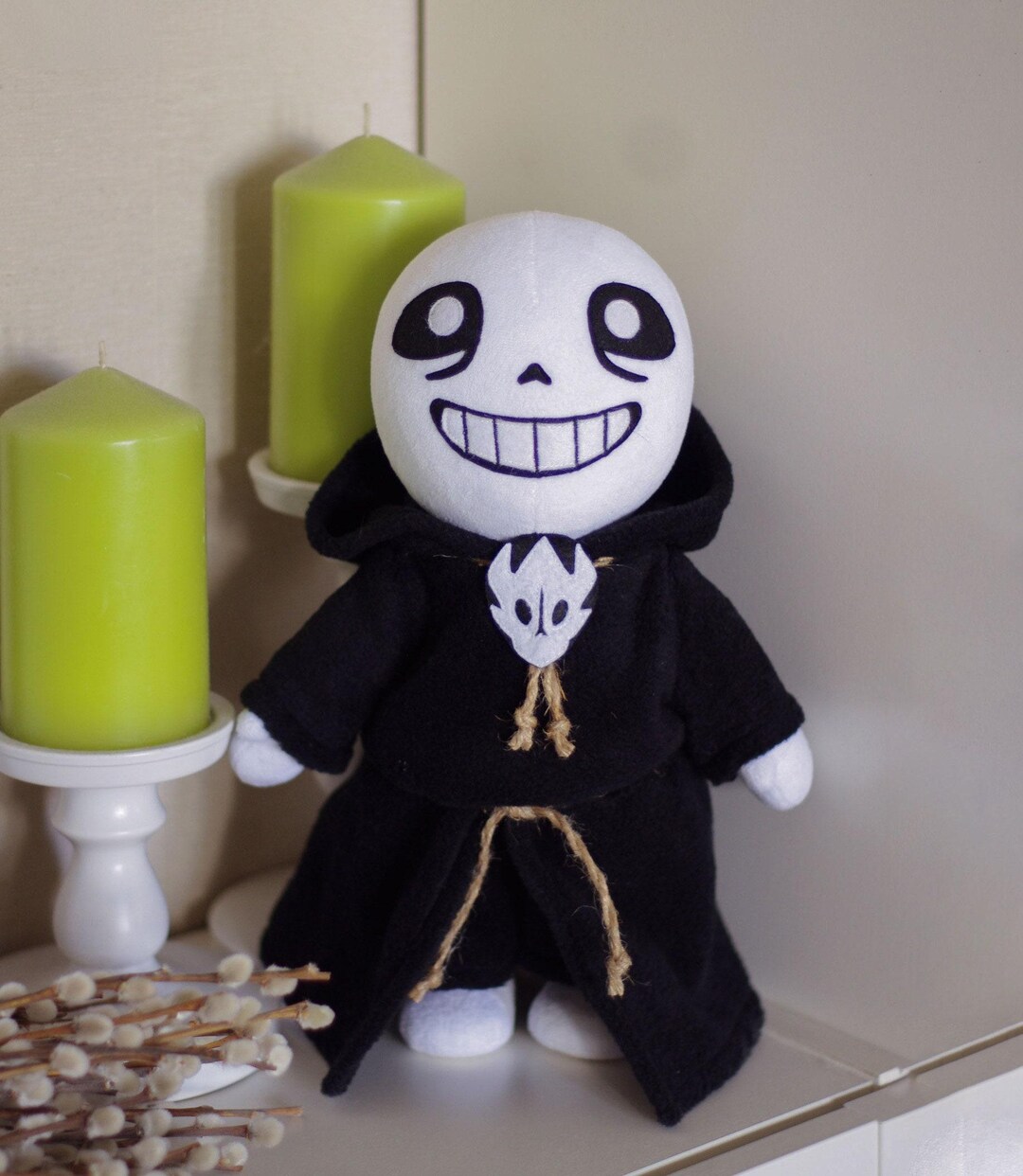 Reaper Undertale Sans Plush, Gamer Boyfriend Gift, Kawaii Plushie ...