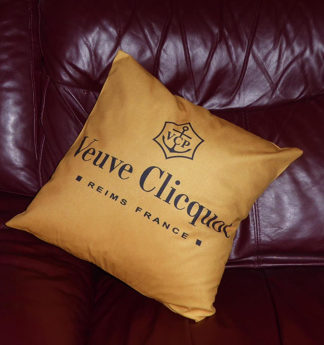 Veuve Clicquot Champagne Cushion Covers Pillowcases Home Decor ...